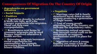 Impact on Economic Globalization of Migration | PPTX