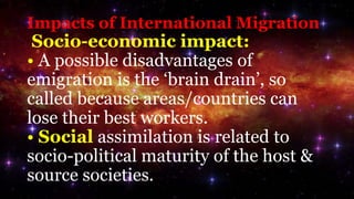 Impact on Economic Globalization of Migration | PPTX