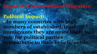Impact on Economic Globalization of Migration | PPTX