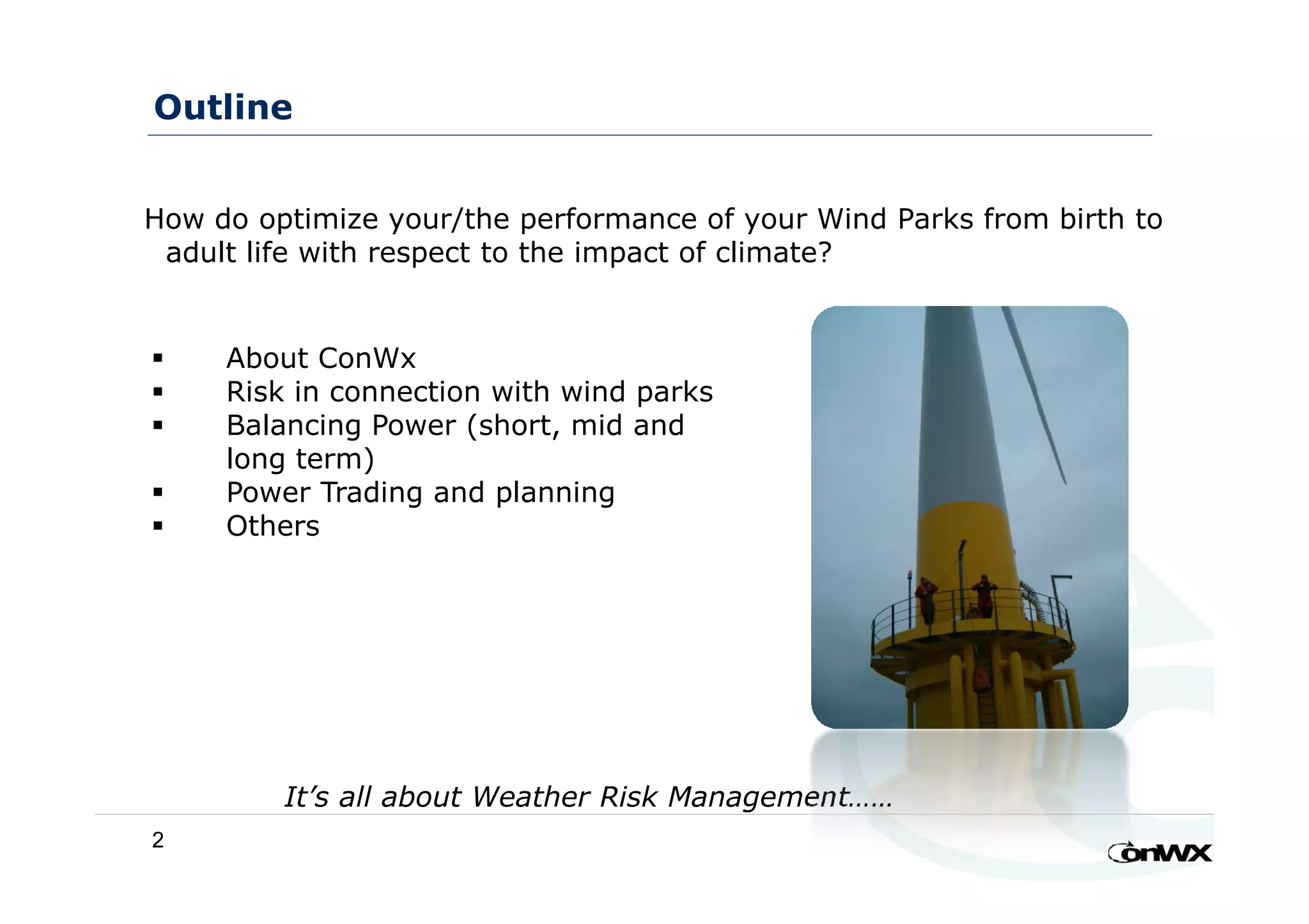 Conwx Aps Wind Turbine Generation Forecast Pdf Weather Science
