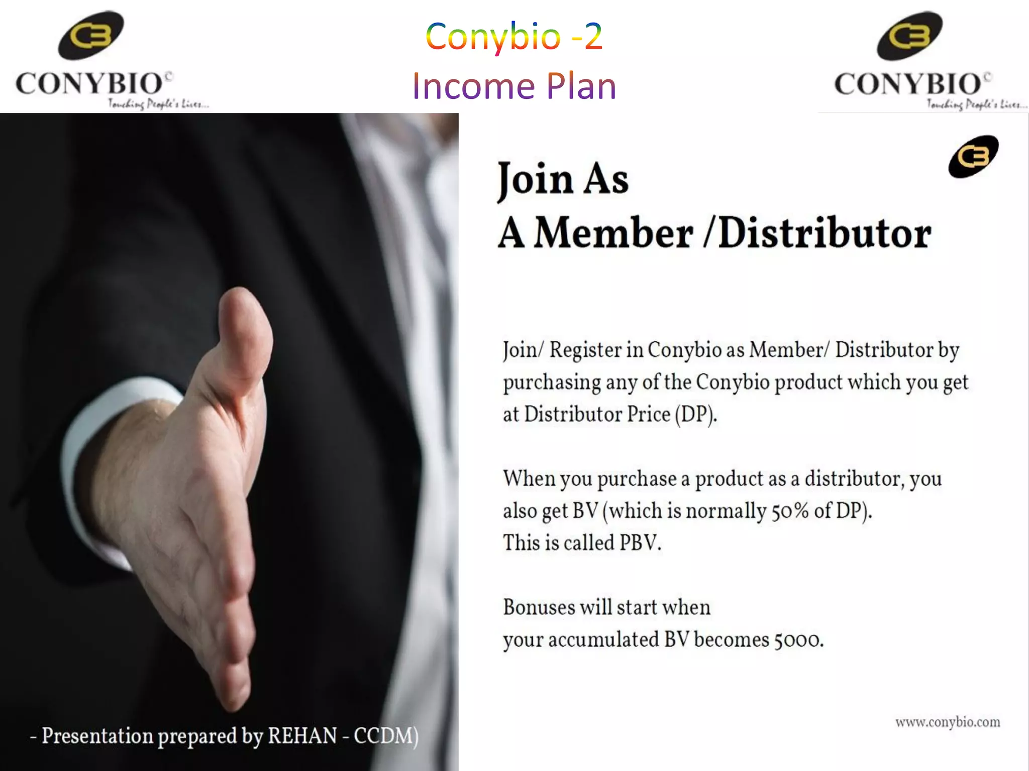 Conybio -2 Income plan with a Difference. | PPT | Free Download