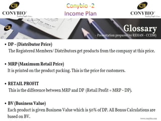 Conybio -2 Income plan with a Difference. | PPT