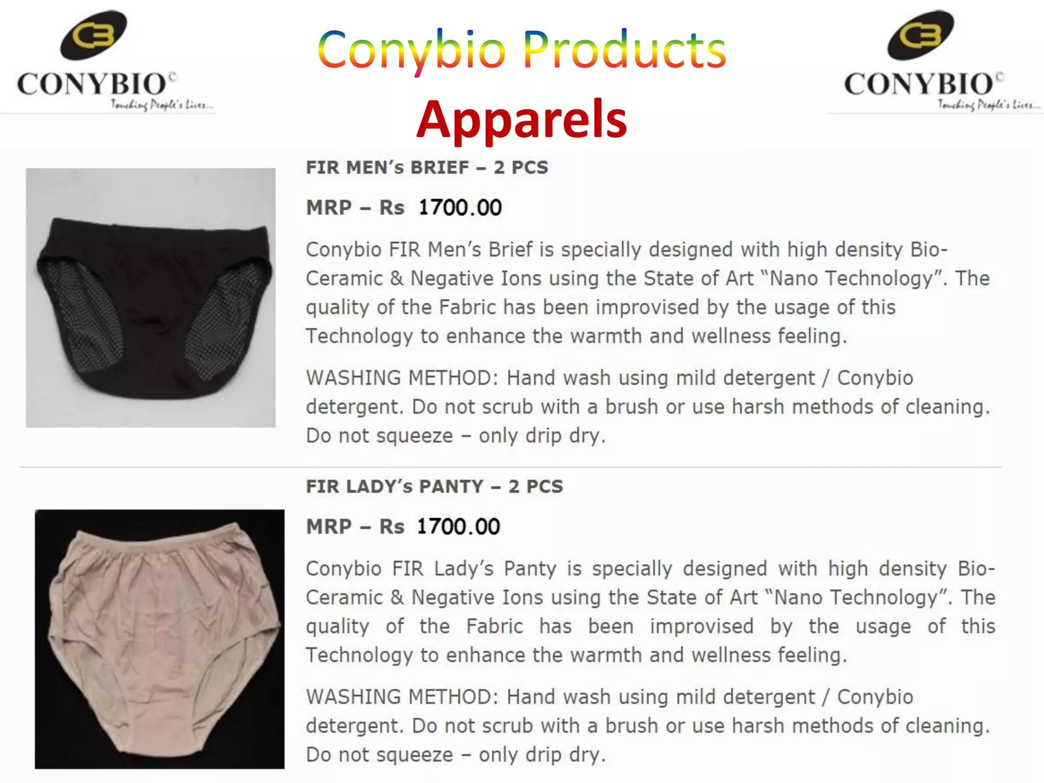 Conybio products | PDF