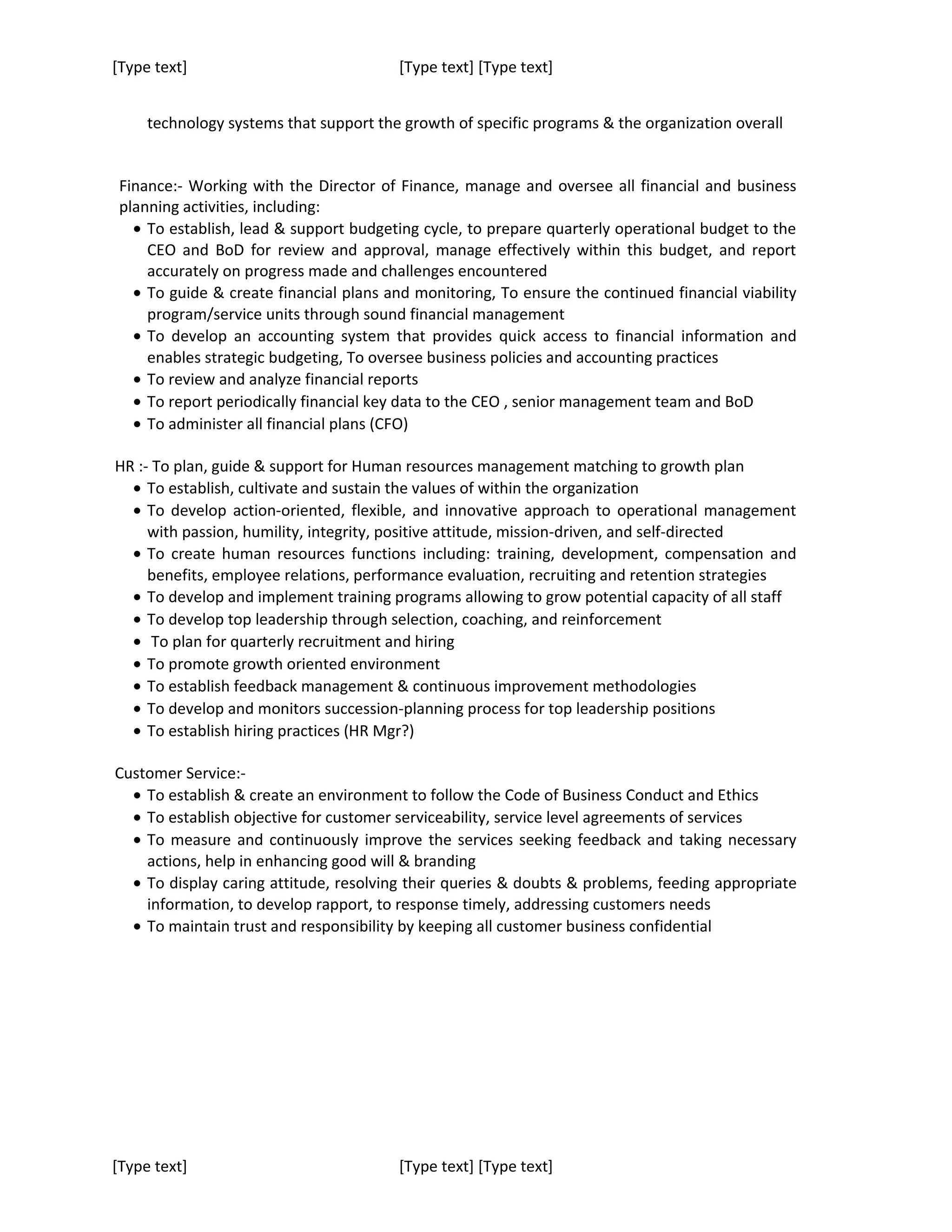 Coo ceo-role & responsibility | DOC