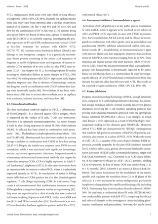 Peripheral T-Cell Lymphomas: Progress in Treatment | PDF