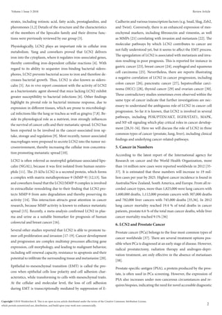 Lipocalin 2 as a Potential Diagnostic and/or Prognostic Biomarker in ...