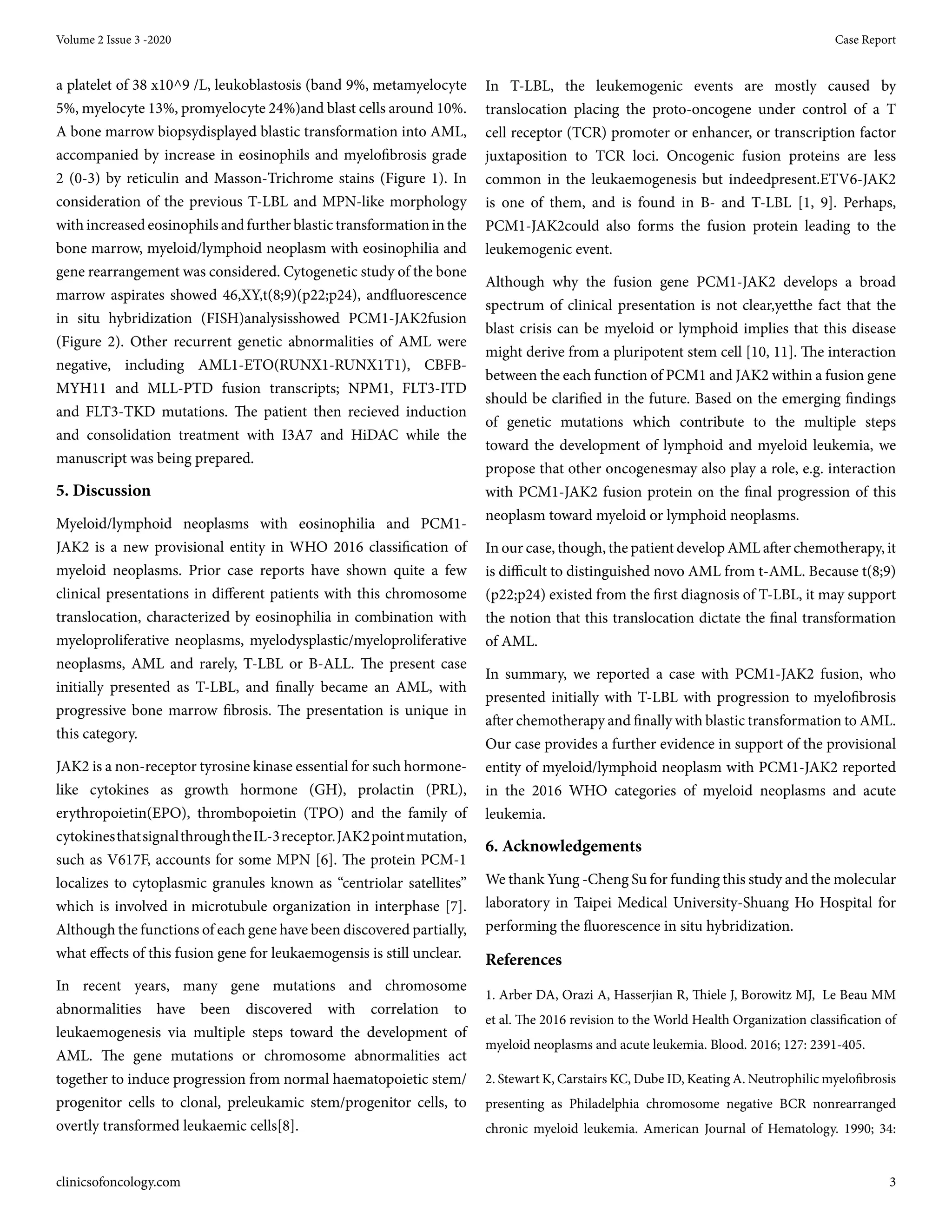 A 43-Year-Old Male with PCM1-JAK2 Gene Fusion Experienced T ...