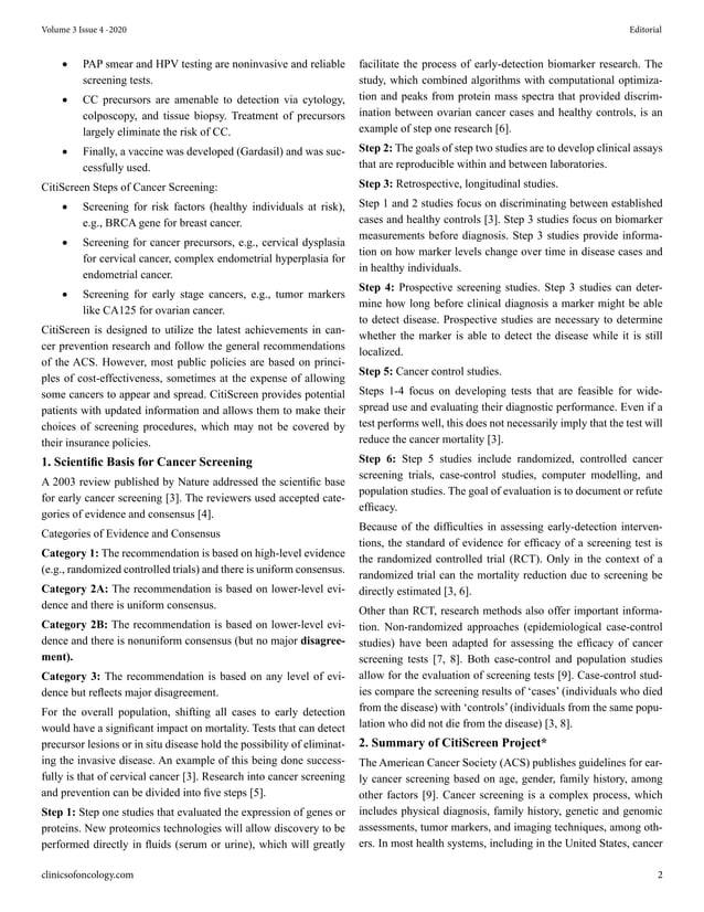 Principles of Cancer Screening | PDF