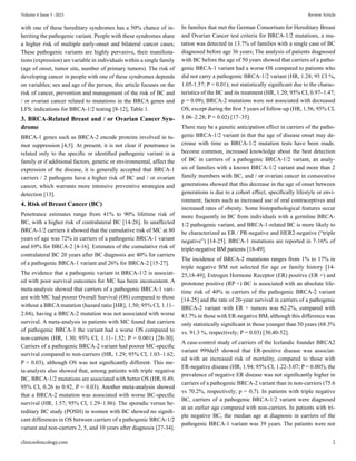 Genetics of Breast and Ovary Cancers Associated with Hereditary Cancers ...