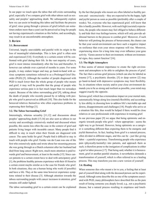 Taking away taboos and assist the people who grief: Living a long ...