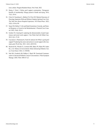 Taking away taboos and assist the people who grief: Living a long ...