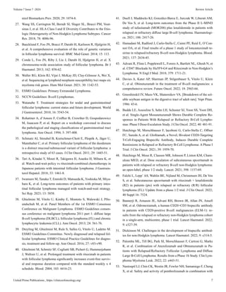 Advances in Diagnosis and Treatment for Nodal and Gastrointestinal ...