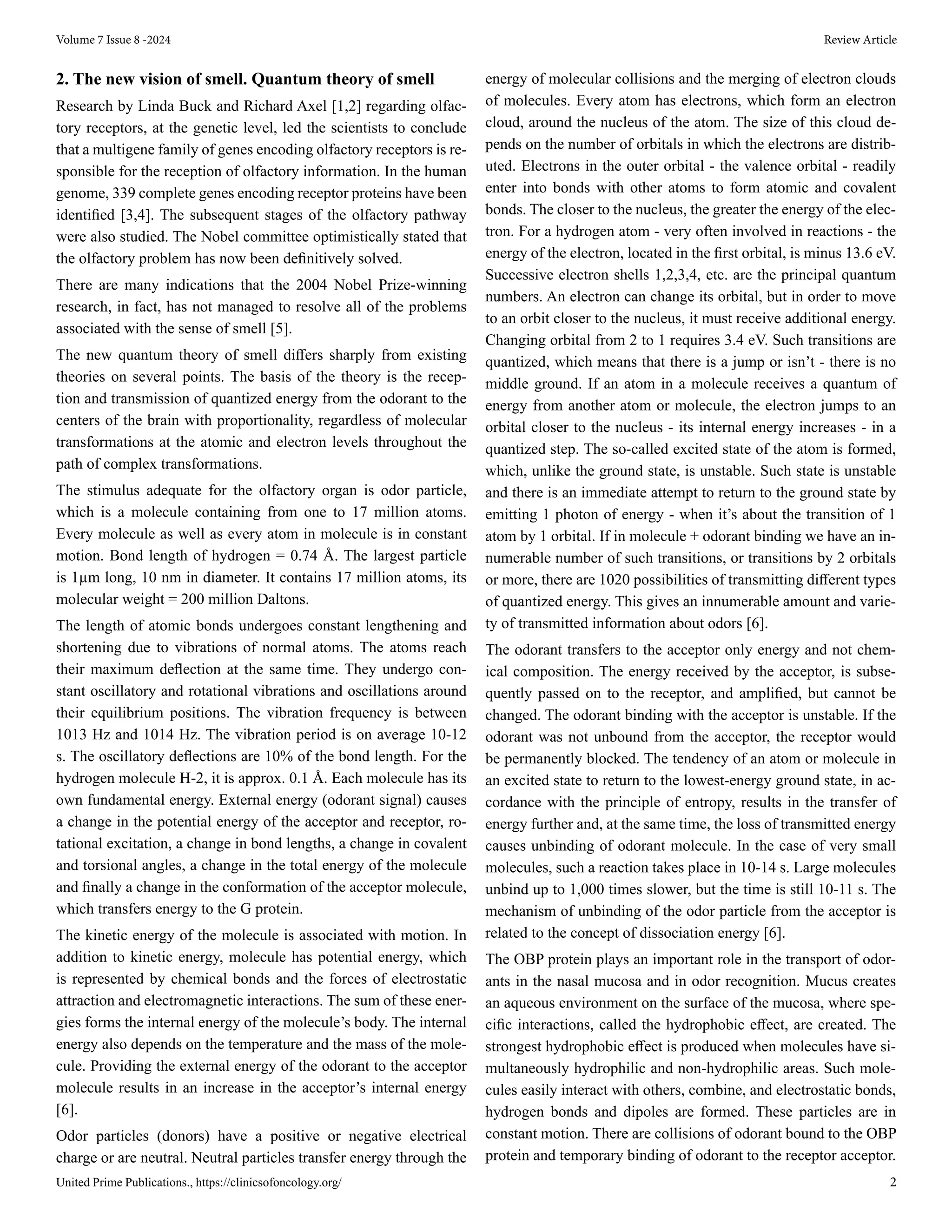 20 Years after Nobel Prize Award for Smell | PDF