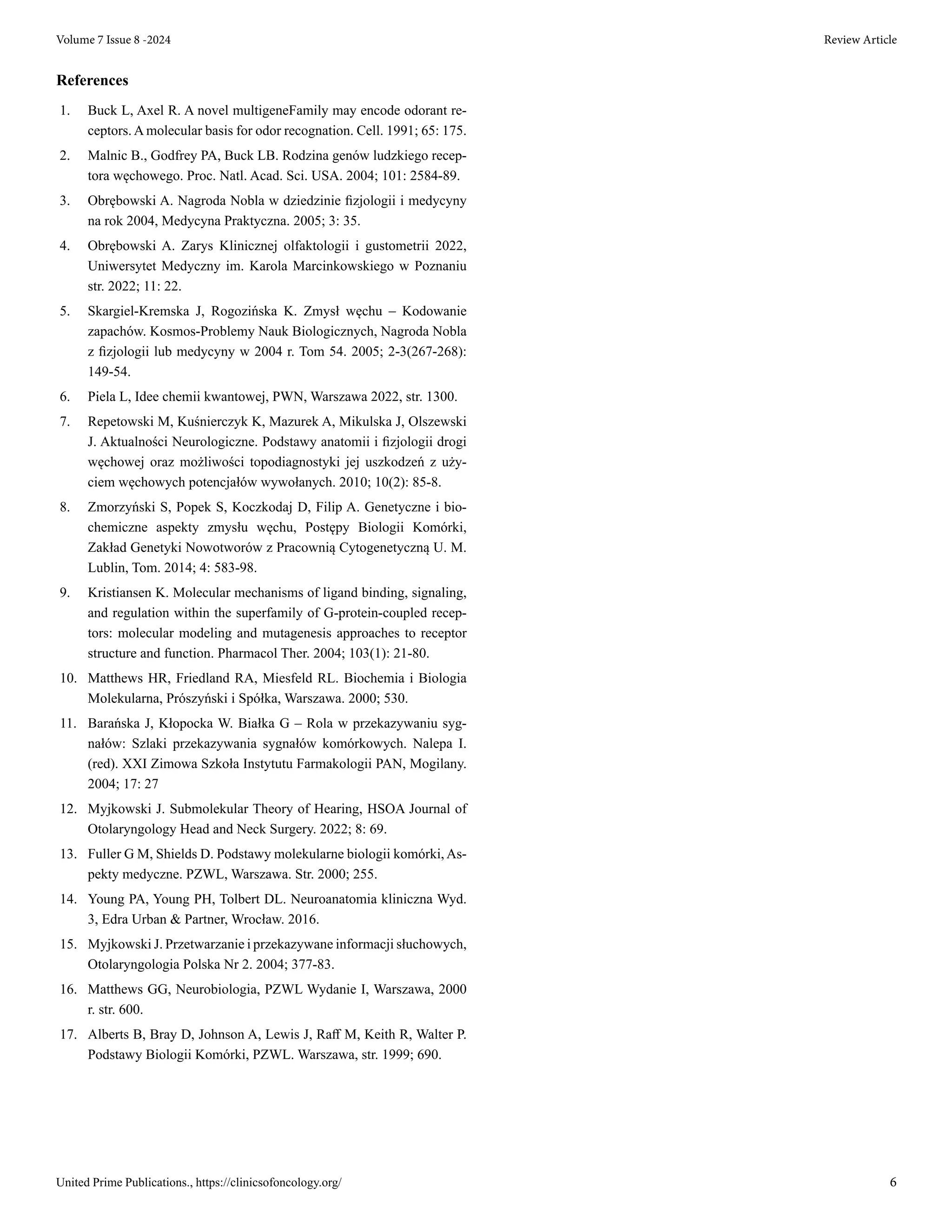 20 Years after Nobel Prize Award for Smell | PDF