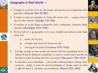 Geography and its Contemporary Ambience | PPSX