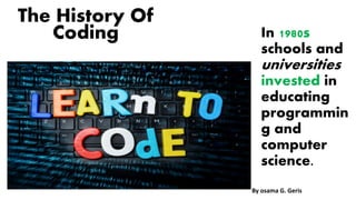 Cooding history | PPT