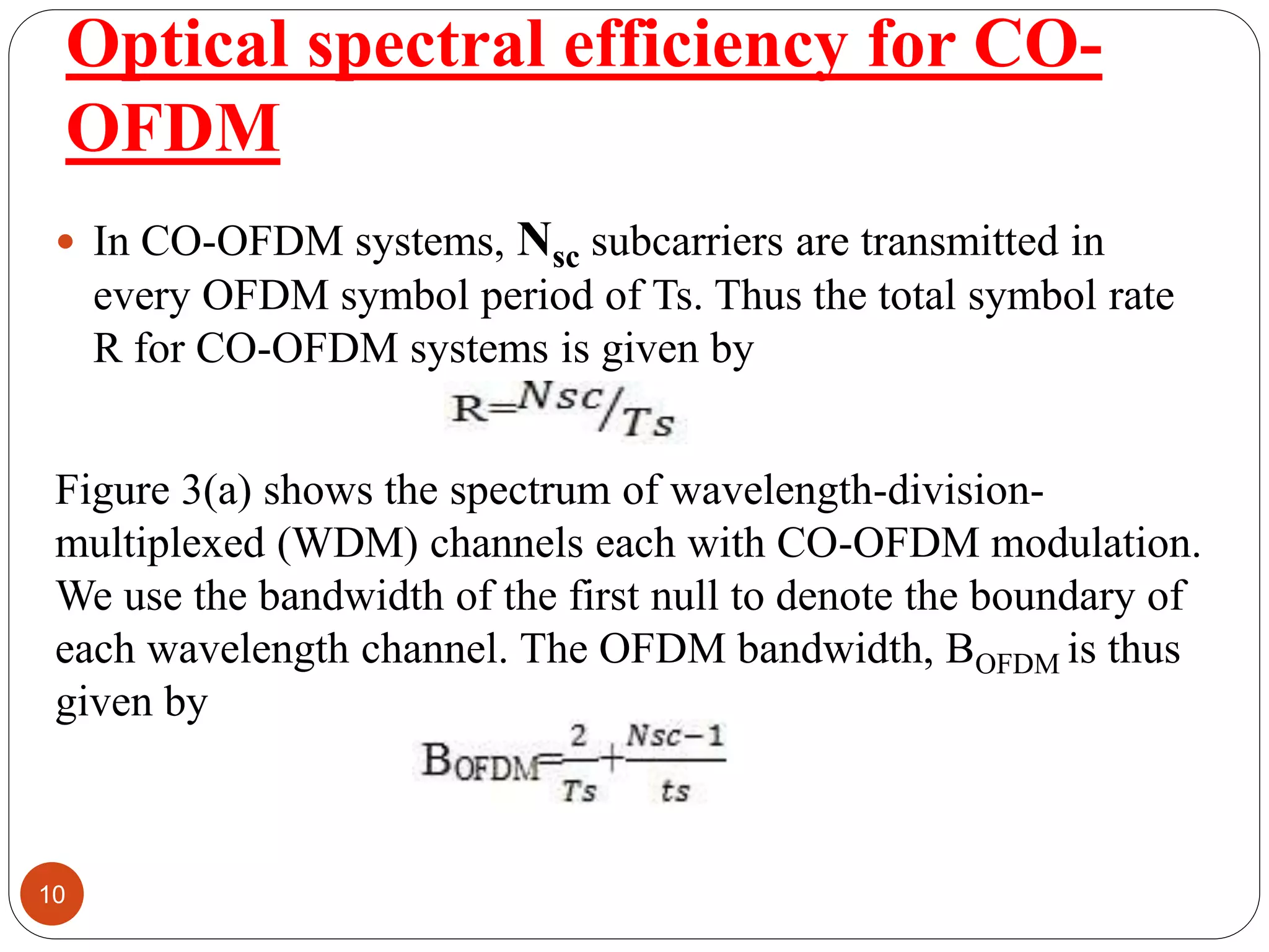 Coherent Optical Orthogonal Frequency Division Multiplexing (CO-OFDM ) | PPTX