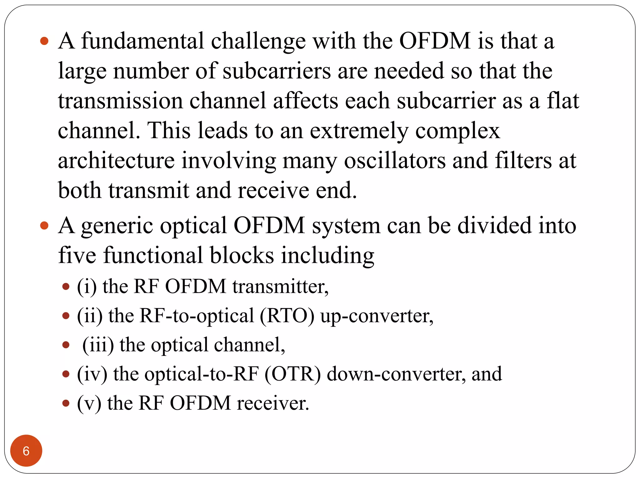 Coherent Optical Orthogonal Frequency Division Multiplexing (CO-OFDM ) | PPTX