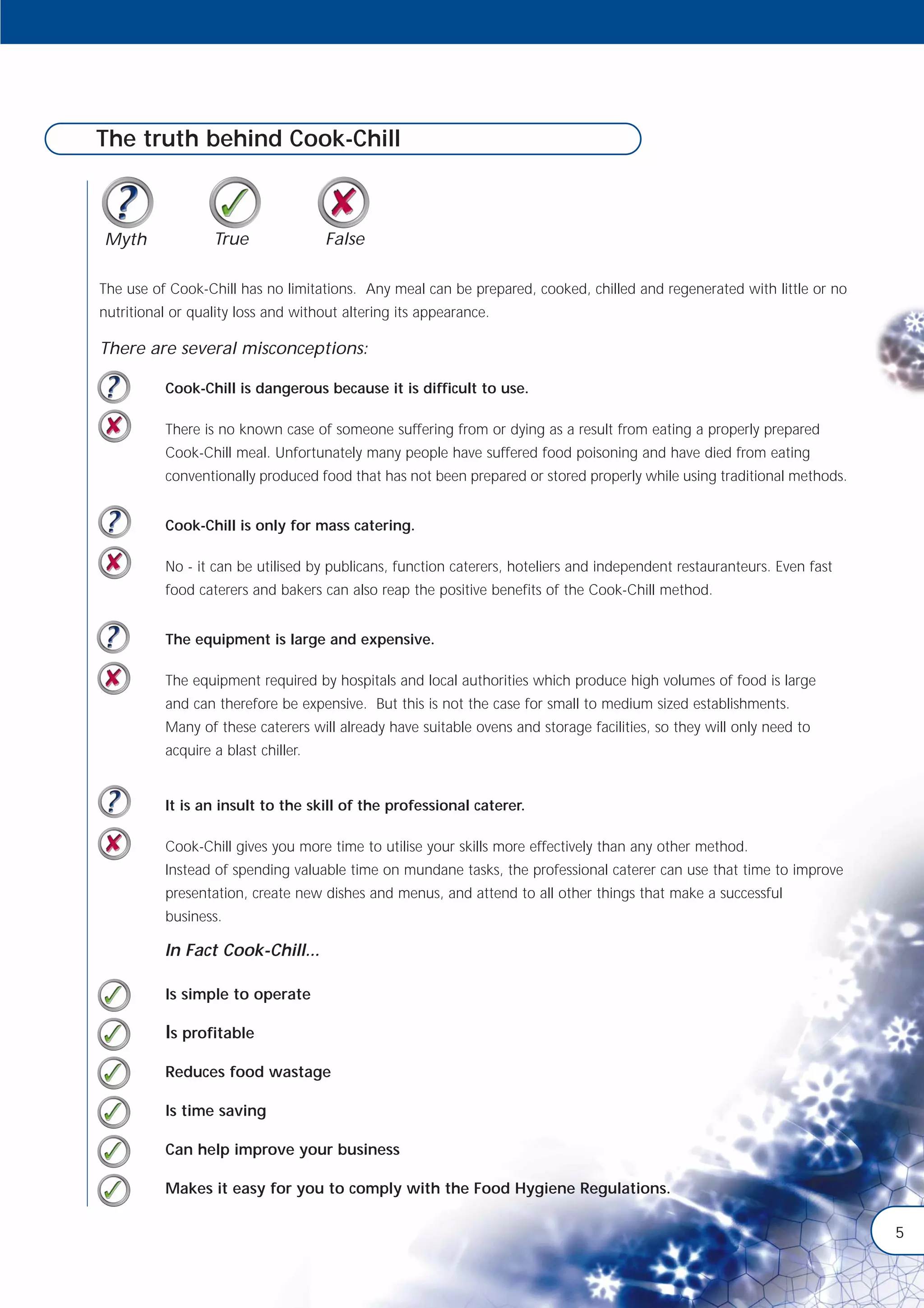 How to use the Cook Chill System in Commercial Kitchens | PDF