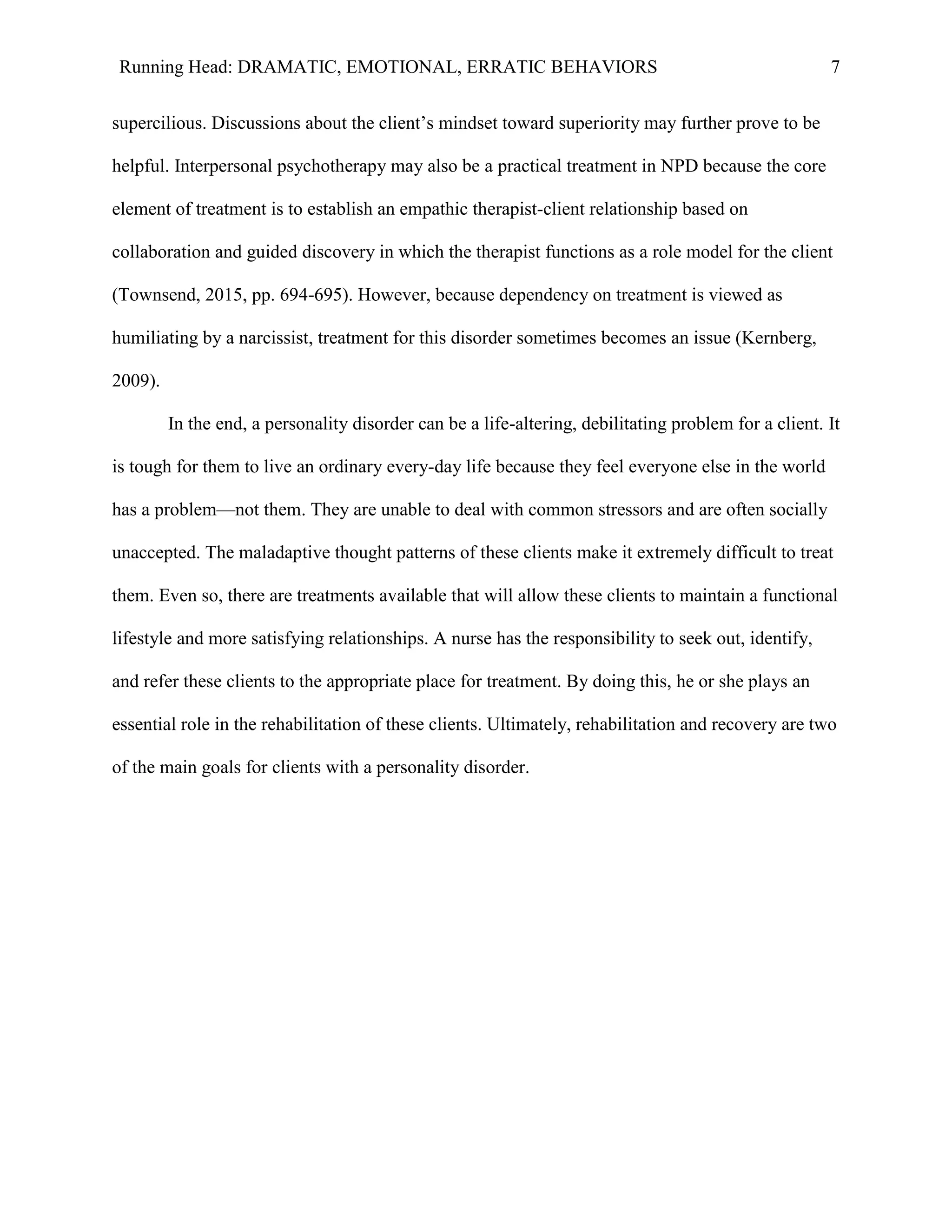 Personality Disorders-Dramatic, Emotional, and Erratic Behaviors | PDF