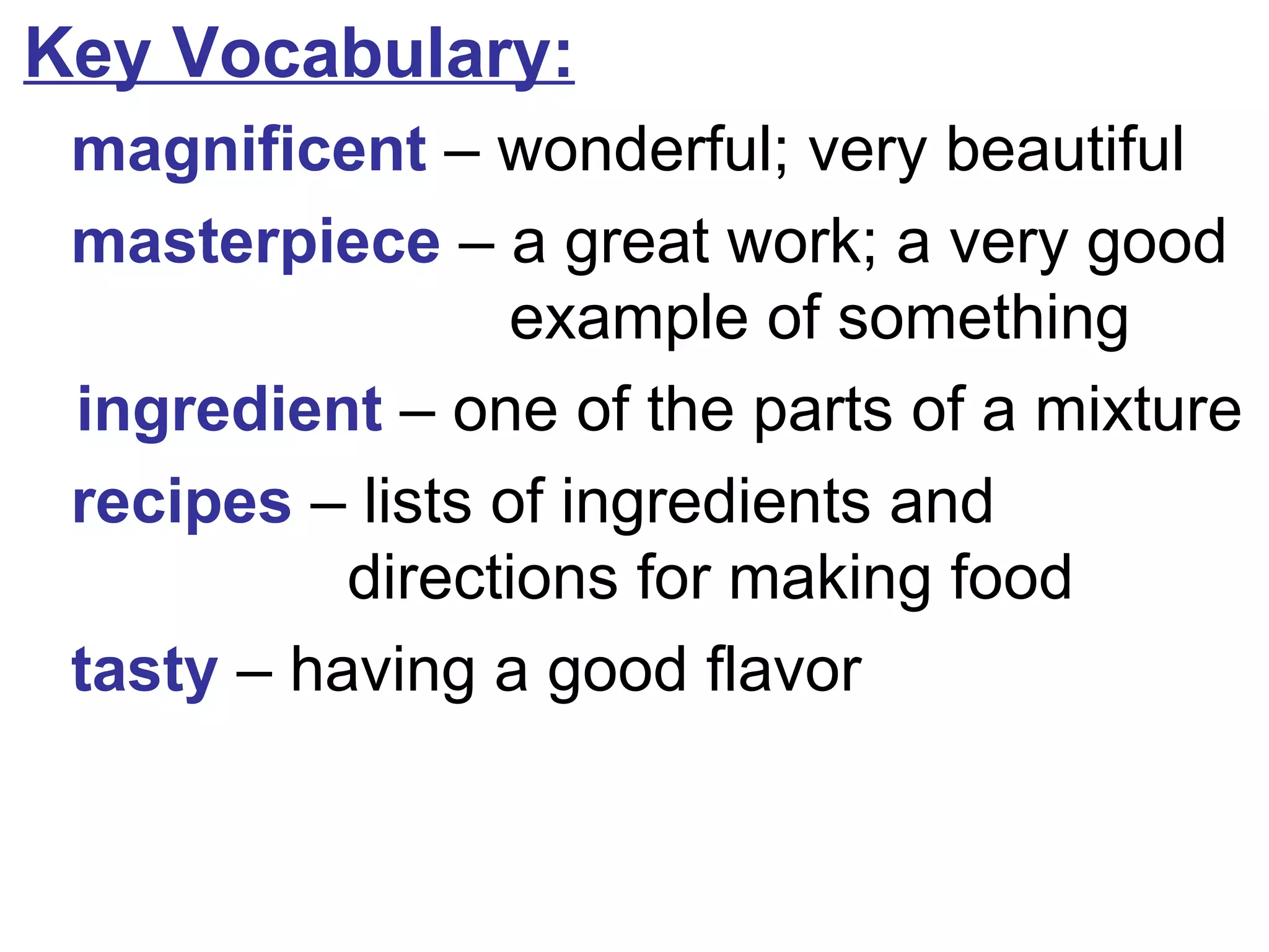 Cook-A-Doodle-Doo Focus Wall | PPT