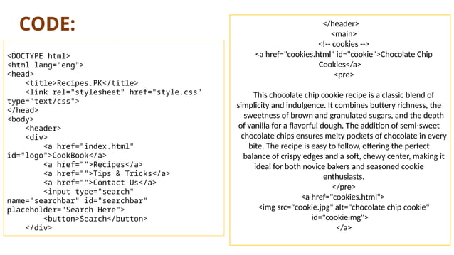 Cookbook-1.pptx Html and Css presentation | PPT