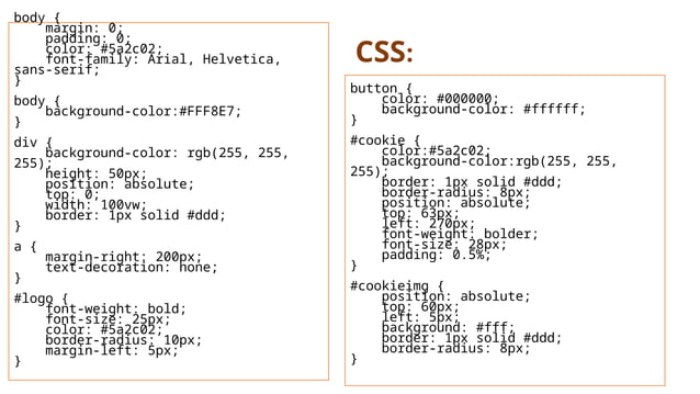 Cookbook-1.pptx Html and Css presentation | PPT