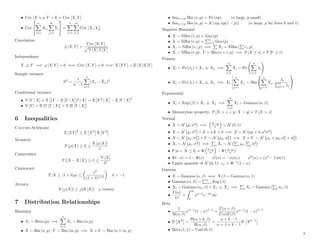 Probability and Statistics Cookbook | PDF