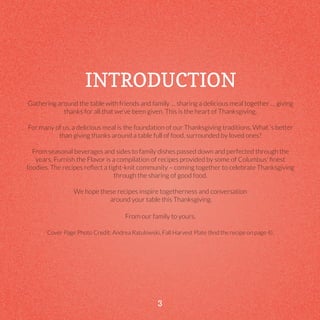 Furnish the Flavor: A Thanksgiving Recipe Book brought to you by Scioto ...