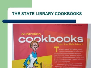 Parramatta City Library Cookbooks Display | PPT | Cooking | Food & Drink