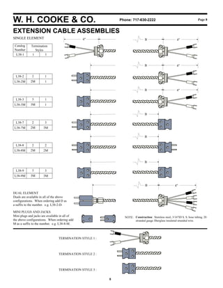 WH Cooke Thermocouple Catalog | PDF