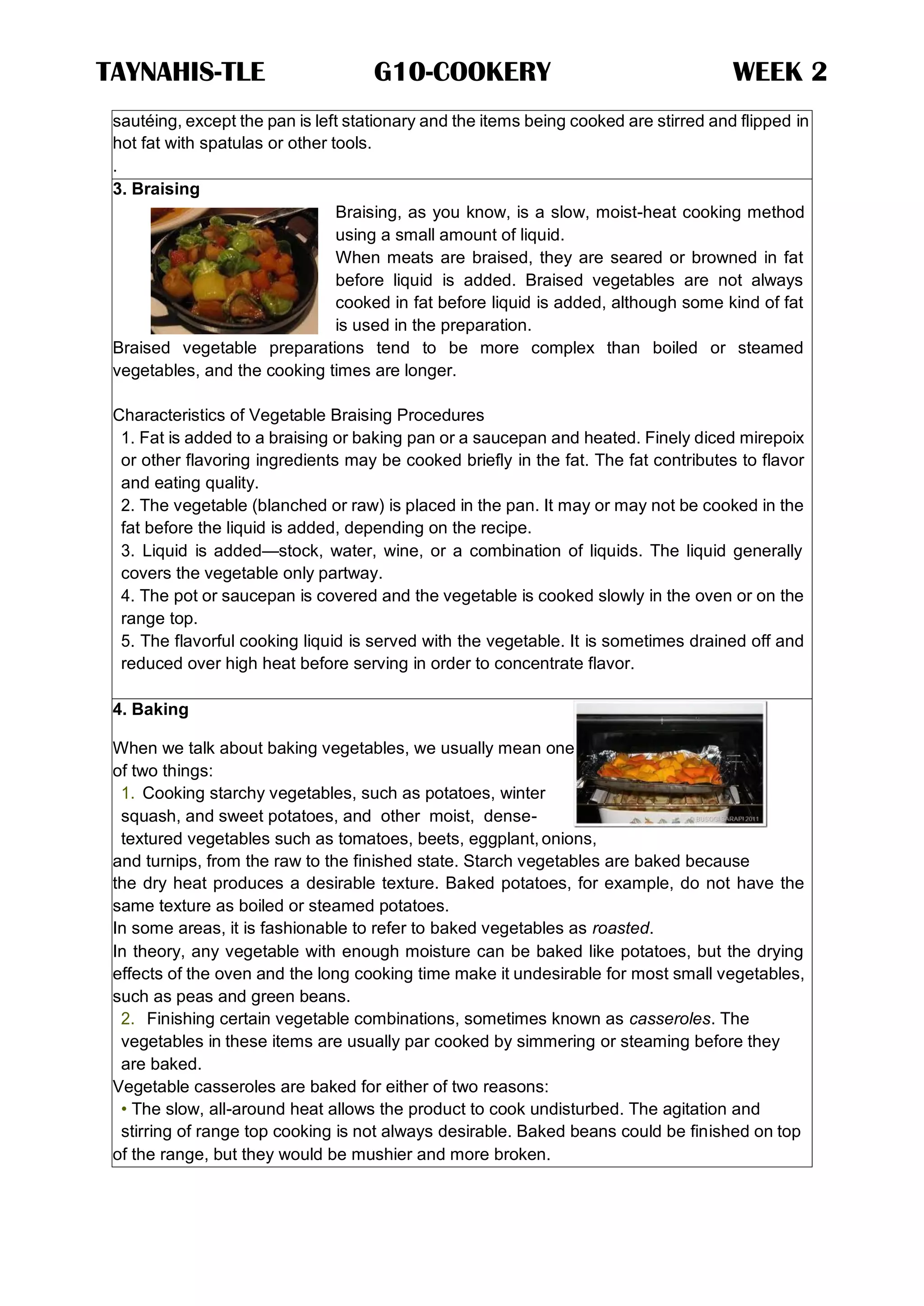 Cookery 10-q2-prepare-vegetables | PDF