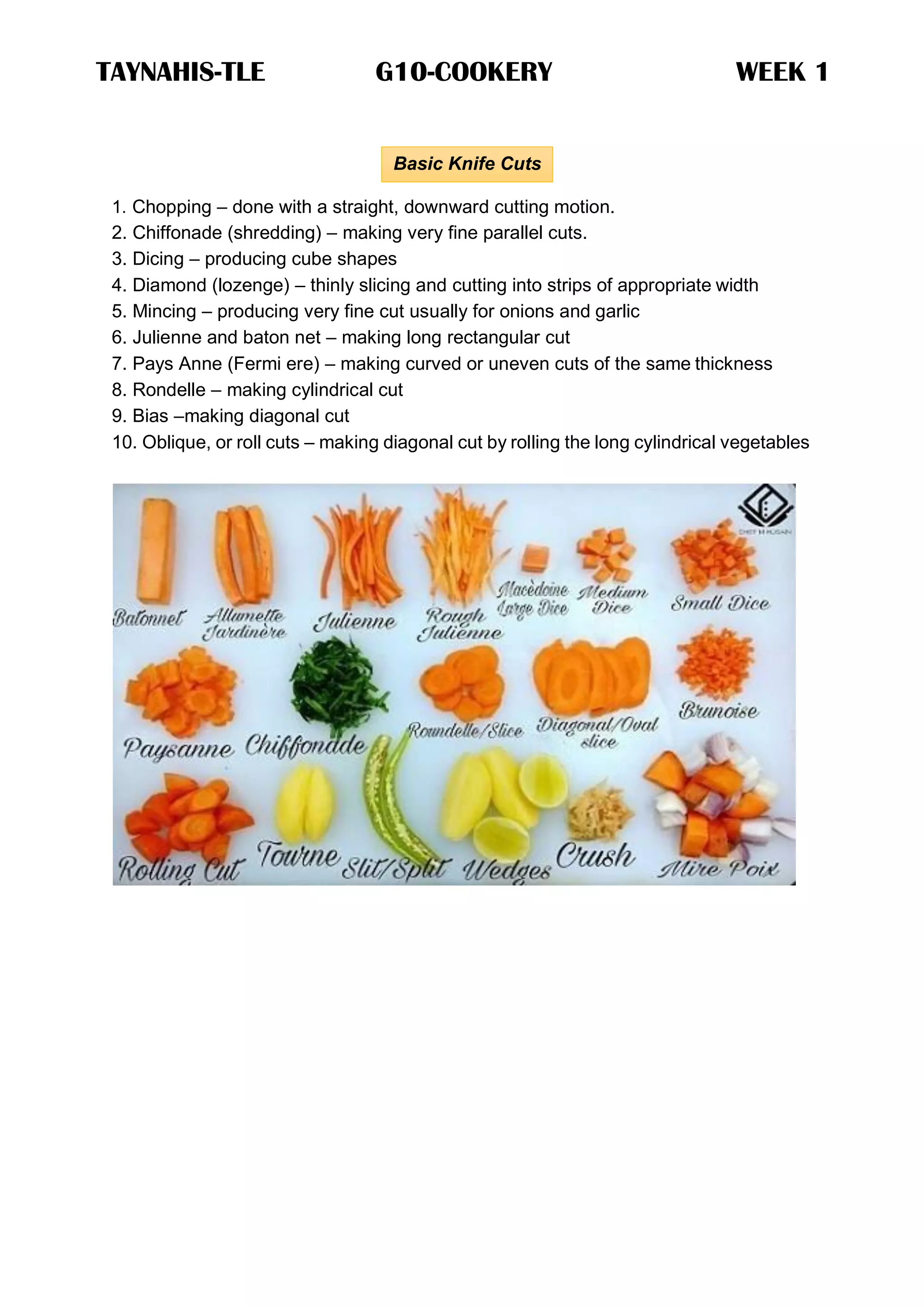 Cookery 10-q2-prepare-vegetables | PDF