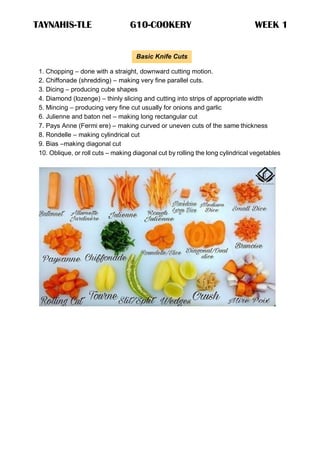 Cookery 10-q2-prepare-vegetables | PDF