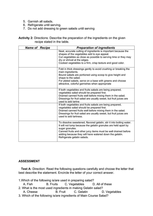 Cookery-9-LAS-Q2-W2-learning activity sheet | DOCX