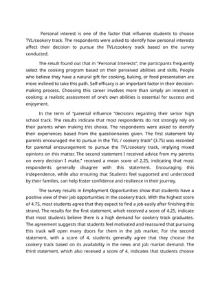 FACTORS INFLUENCING SENIOR HIGH SCHOOL IN CHOOSING TVL | DOCX