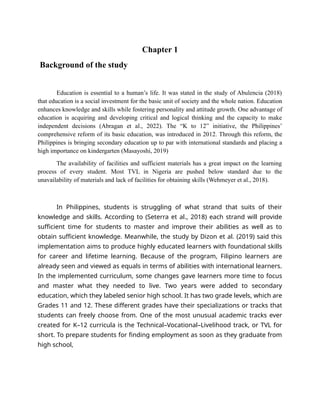 FACTORS INFLUENCING SENIOR HIGH SCHOOL IN CHOOSING TVL | DOCX