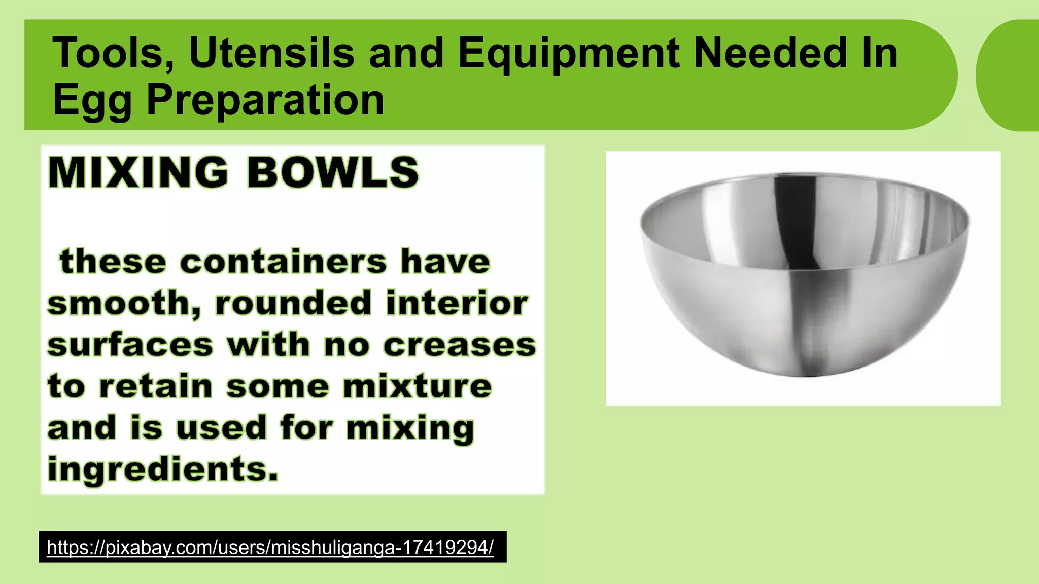 COOKERY 10- lesson 1 ,Tools and equipments Needed in Preparing egg ...