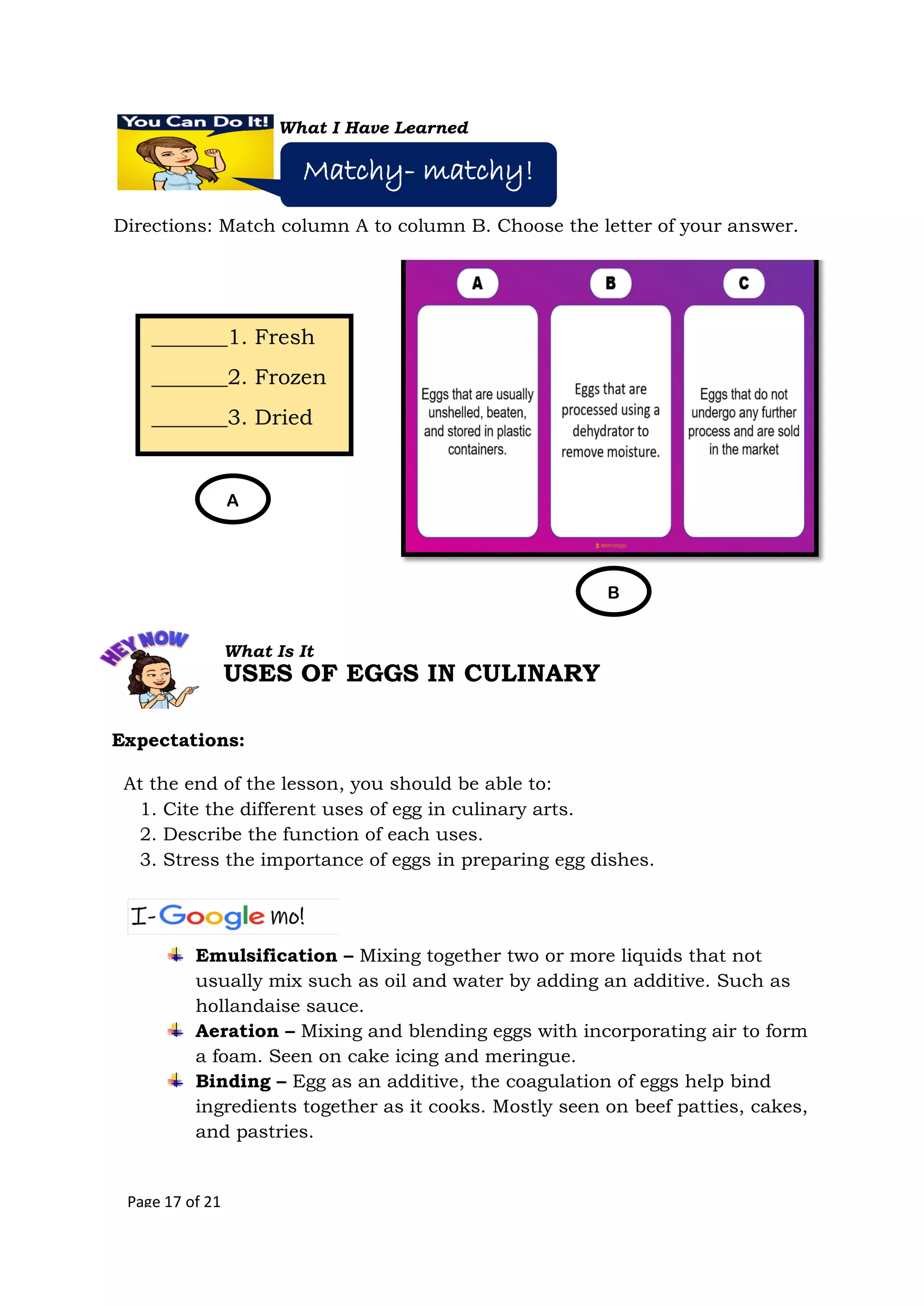 Cookery 10 q1 mod1 | PDF