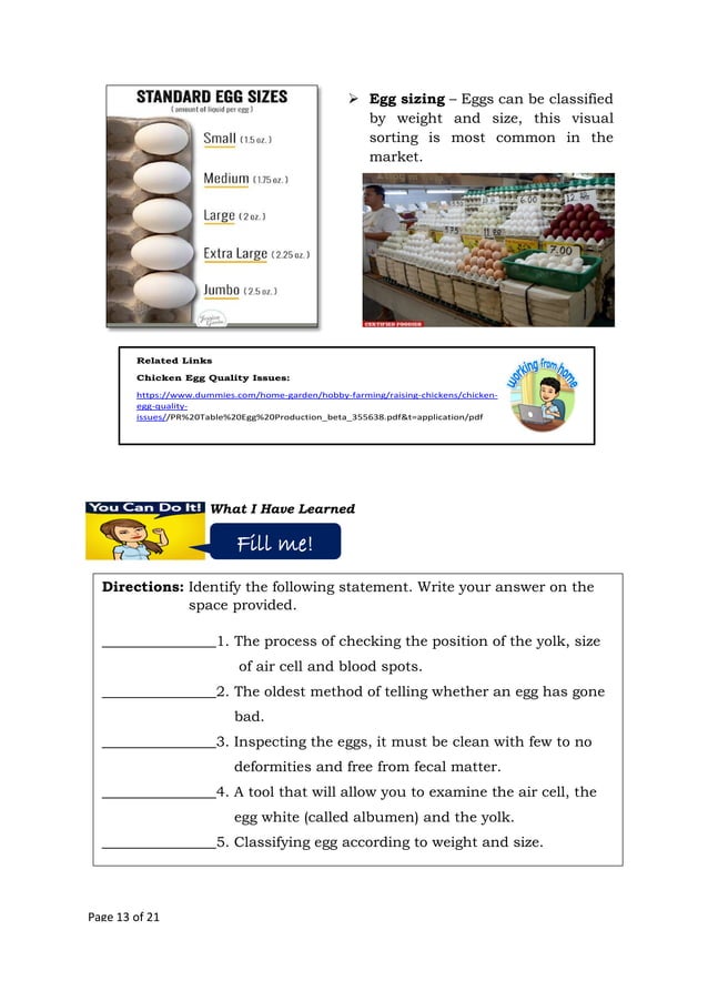 Cookery 10 q1 mod1 | PDF | Desserts and Baking | Food & Drink