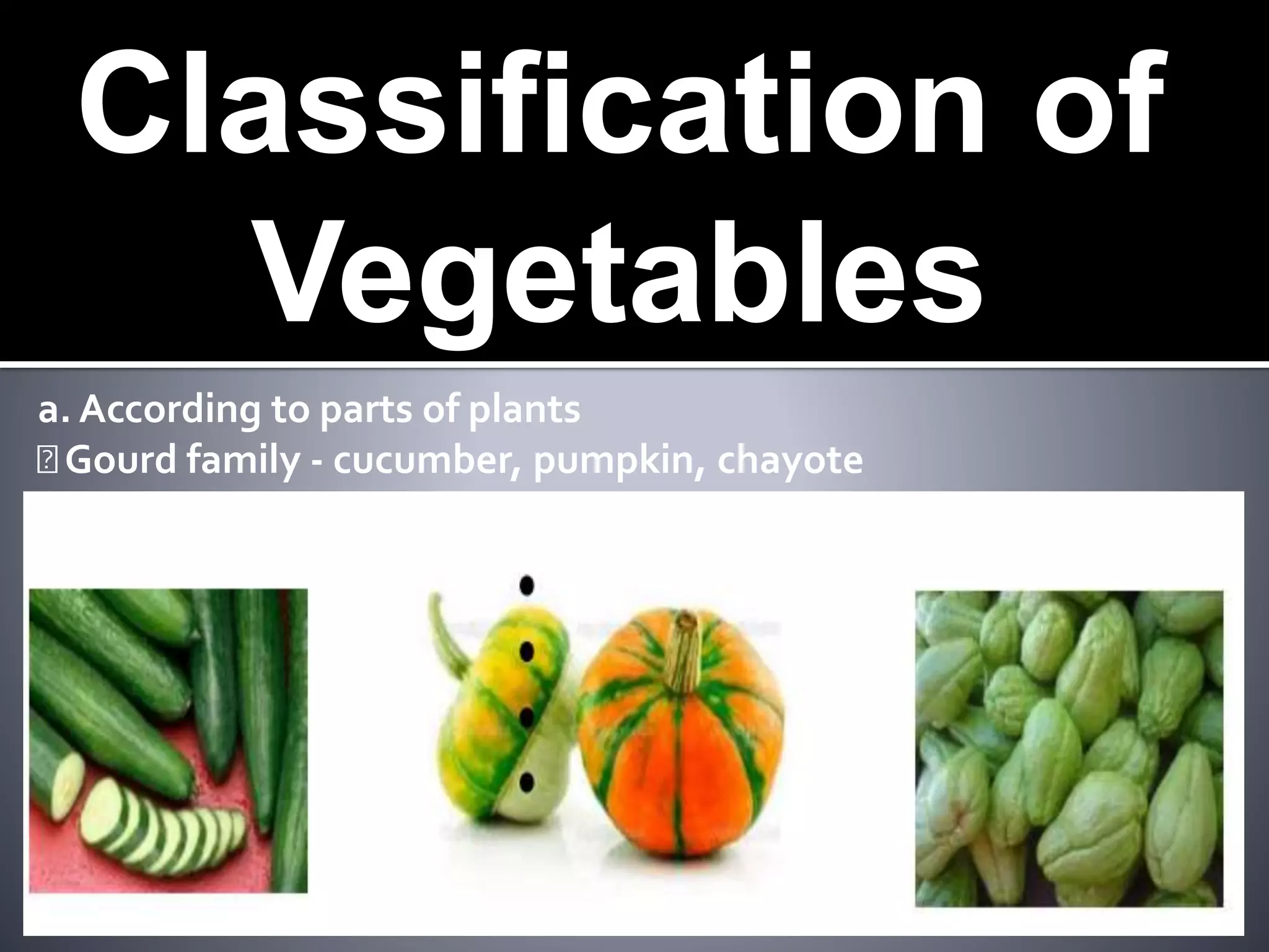 Cookery 10 vegetables | PPTX