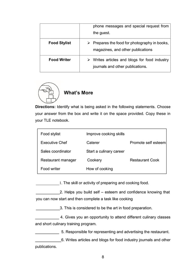 COOKERY 7 Module 1.pdf | Educational Assessment | Education