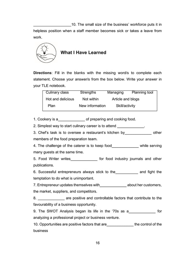 COOKERY 7 Module 1.pdf | Educational Assessment | Education