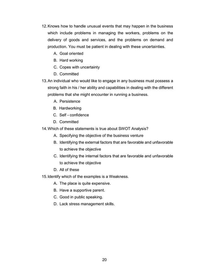 COOKERY 7 Module 1.pdf | Educational Assessment | Education