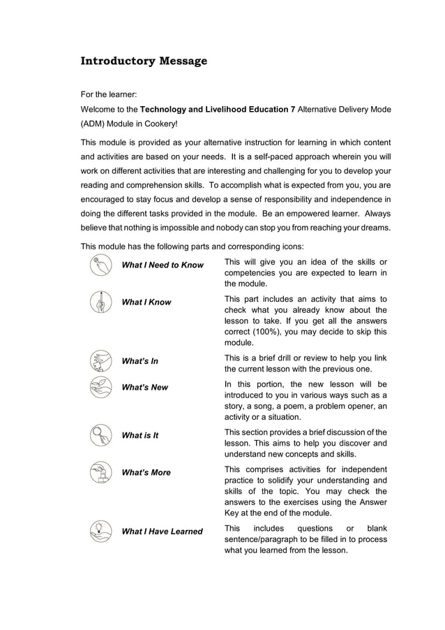 COOKERY 7 Module 1.pdf | Educational Assessment | Education