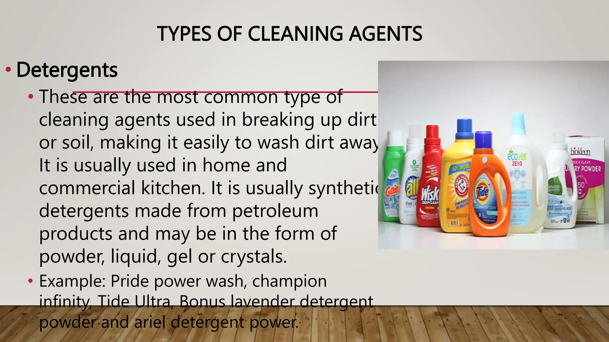 COOKERY 9 lesson 1 types of cleaning agents.pptx