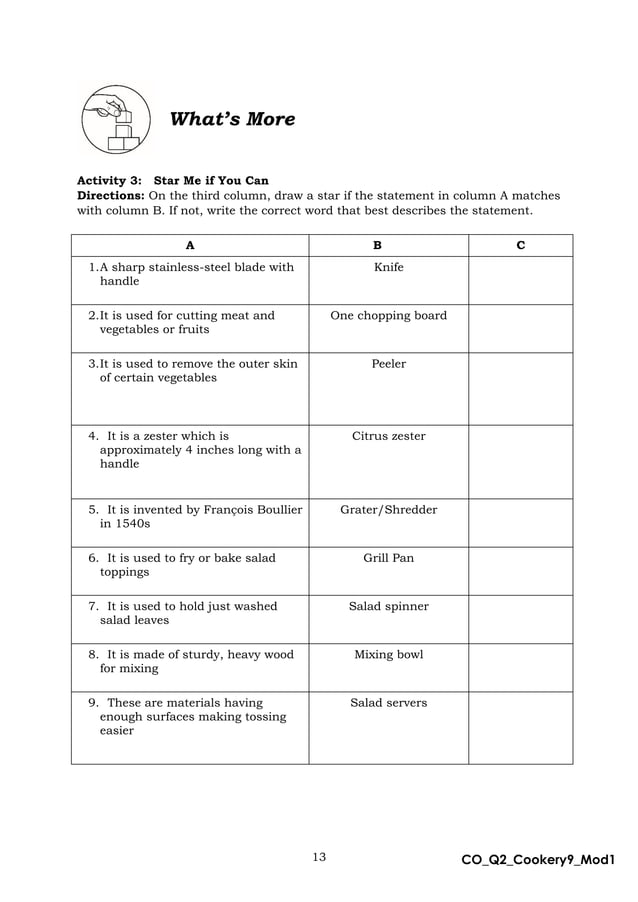 Cookery9 q2 mod1_lesson1-2_prepare_saladanddressing_v4 | PDF