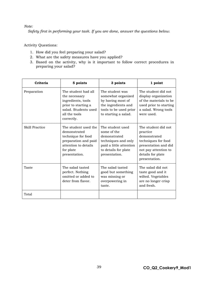 Cookery9 q2 mod1_lesson1-2_prepare_saladanddressing_v4 | PDF