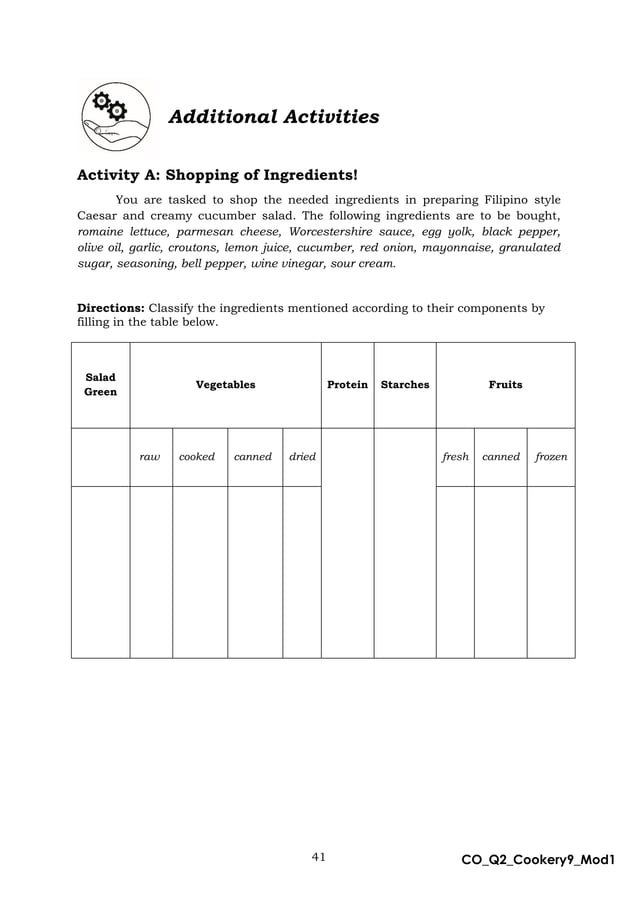 Cookery9 q2 mod1_lesson1-2_prepare_saladanddressing_v4 | PDF