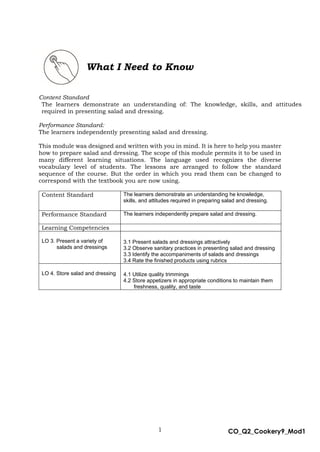 Cookery9 q2 mod1_lesson3-4_prepare_saladanddressing_v3 | PDF